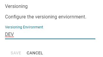 Changing the Variable for Environment Version IDs
