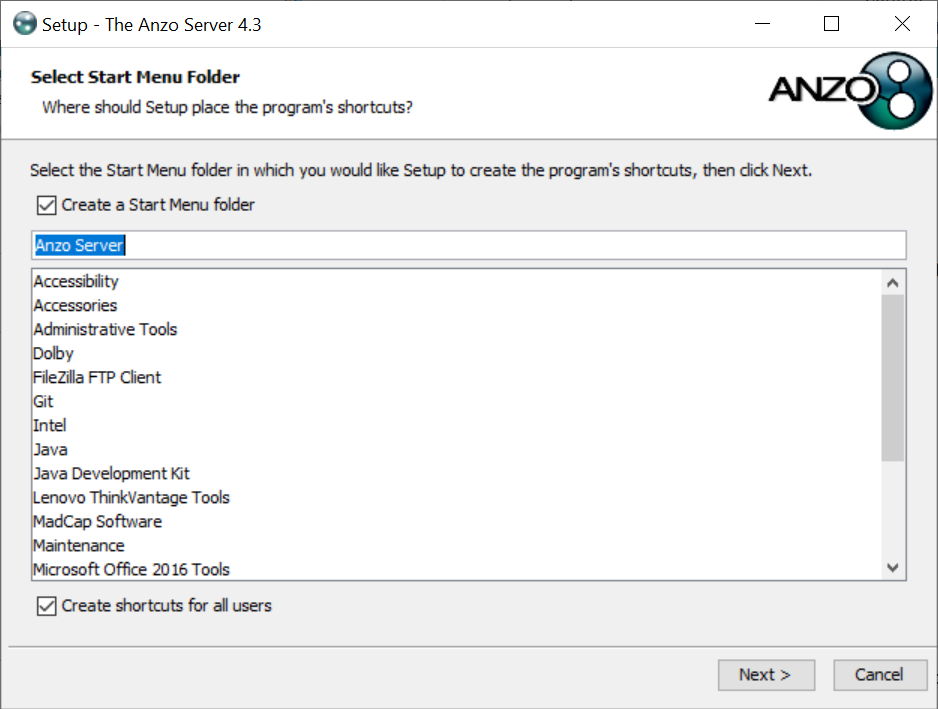 Installing Anzo on a Windows OS