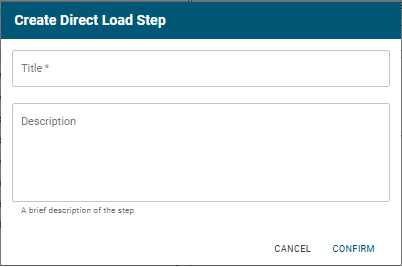 Directly Load a Data Source (Direct Load Step)
