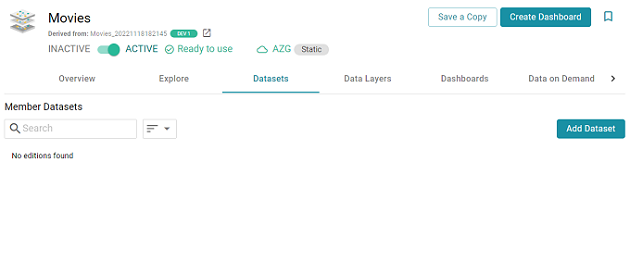 Adding a Dataset to a Graphmart