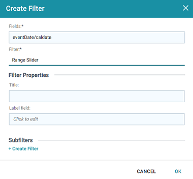 Adding a Range Slider Filter