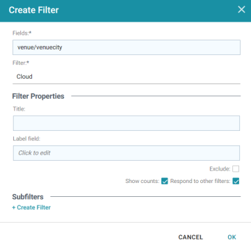 Creating a Cloud Filter