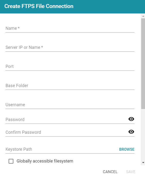 Connecting to a File Store