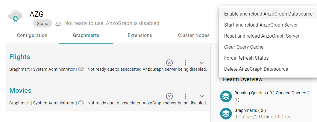 AnzoGraph Advanced Settings Reference