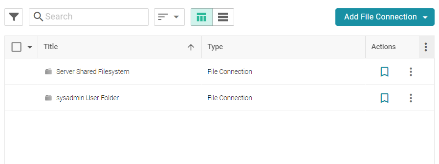 Connecting to a File Store
