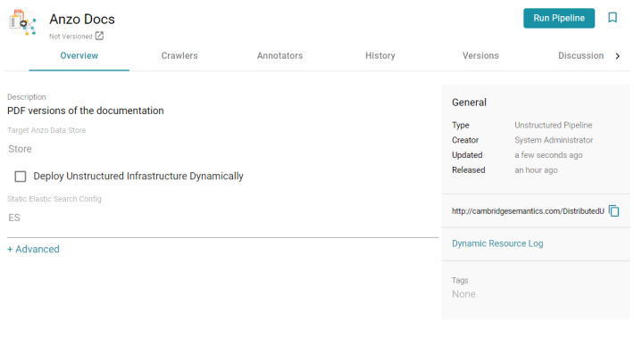 Running an Unstructured Pipeline