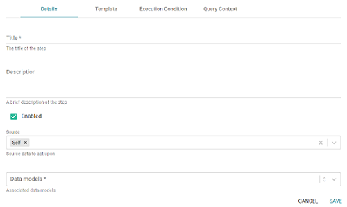 Create a Templated Step